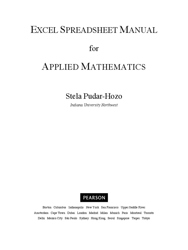 MS Excel in MathEd | PDF | Spreadsheet | Matrix (Mathematics)