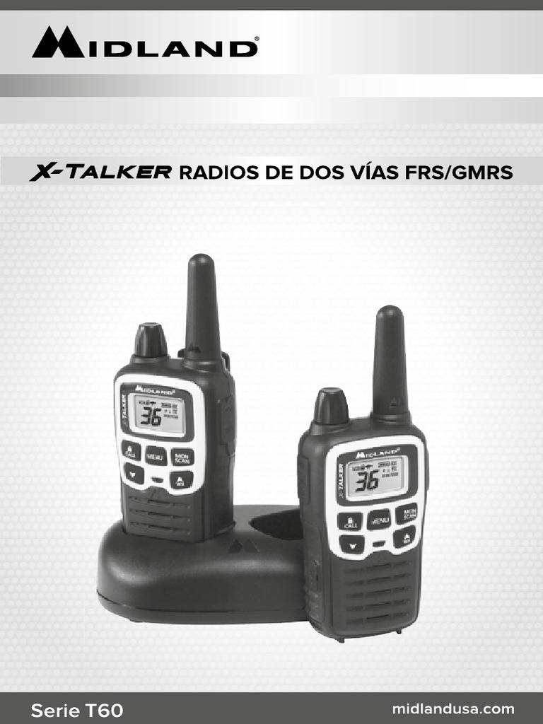 Manual del Radio Midland T60 | PDF | Comisión Federal de Comunicaciones ...