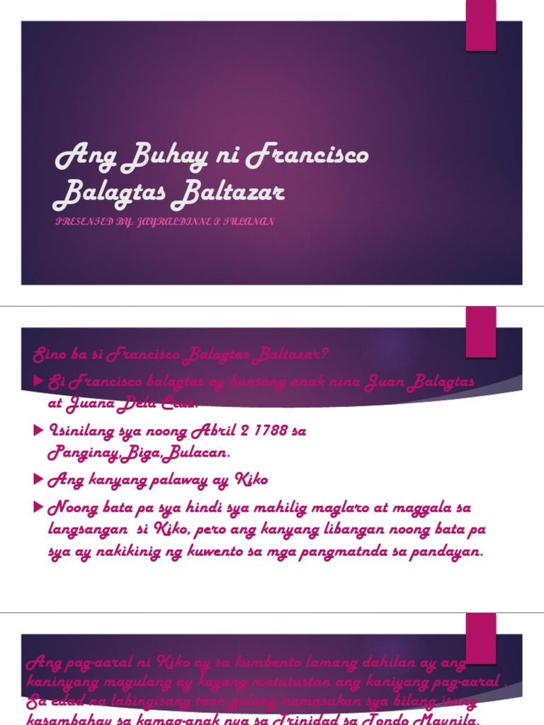Talambuhay Ni Francisco Balagtas Download Pptx Powerpoint FLORANTE AT