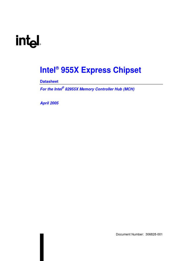 Intel 955X Express Chipset: Datasheet | PDF | Random Access Memory | Computer Memory