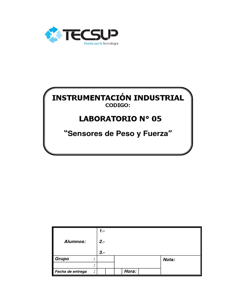 Laboratorio 05 - Sensores de Peso y Fuerza-Gripo03 | PDF | Ingenieria Eléctrica | Electricidad