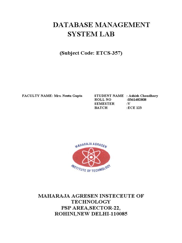 Experiment No 1 .1 | PDF | Computer Programming | Databases