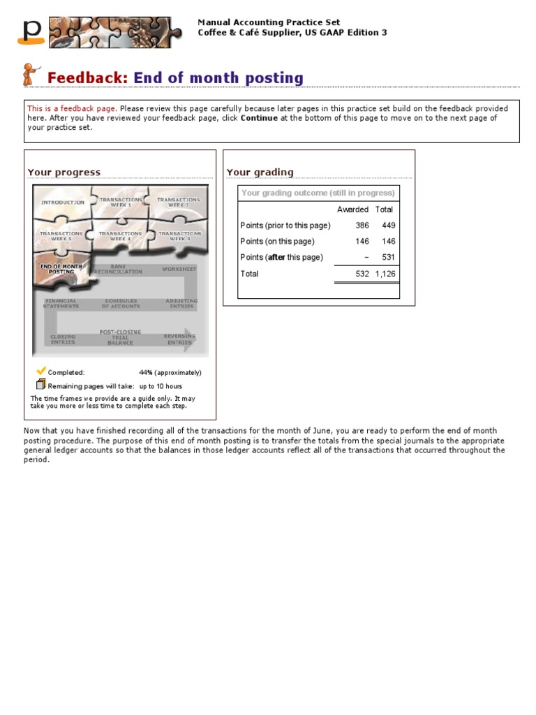 End of Month Posting PDF | PDF | Debits And Credits | Services (Economics)