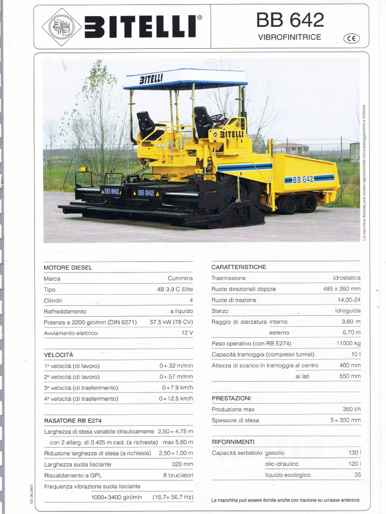 Bitelli BB642 (Italian 2005) | PDF