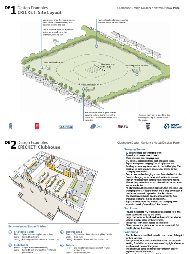 Cricket Pavilion Design Guide | PDF | Wall | Drywall