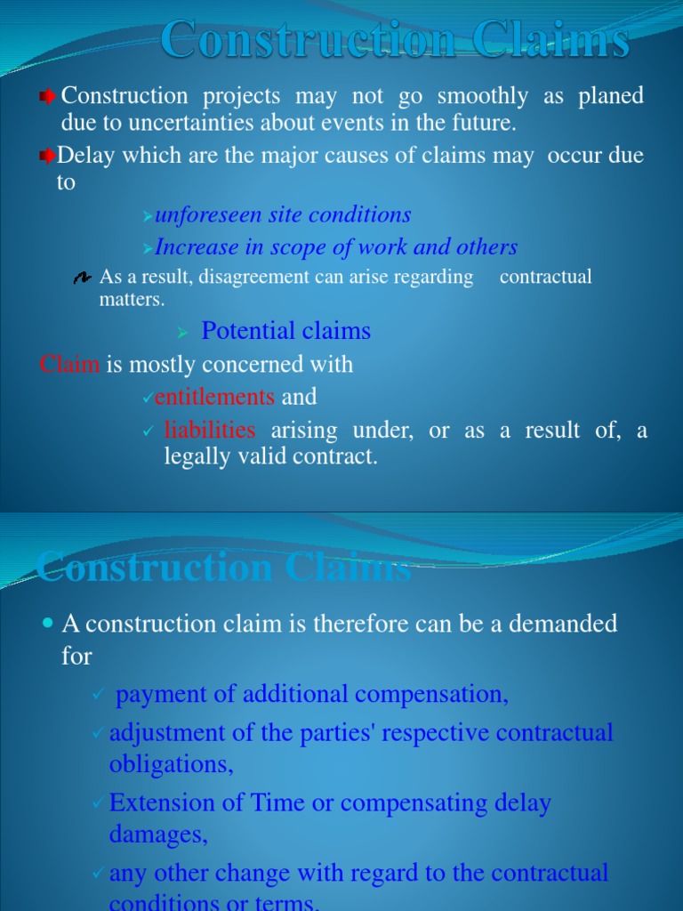 Construction Claims | PDF | Arbitration | Mediation