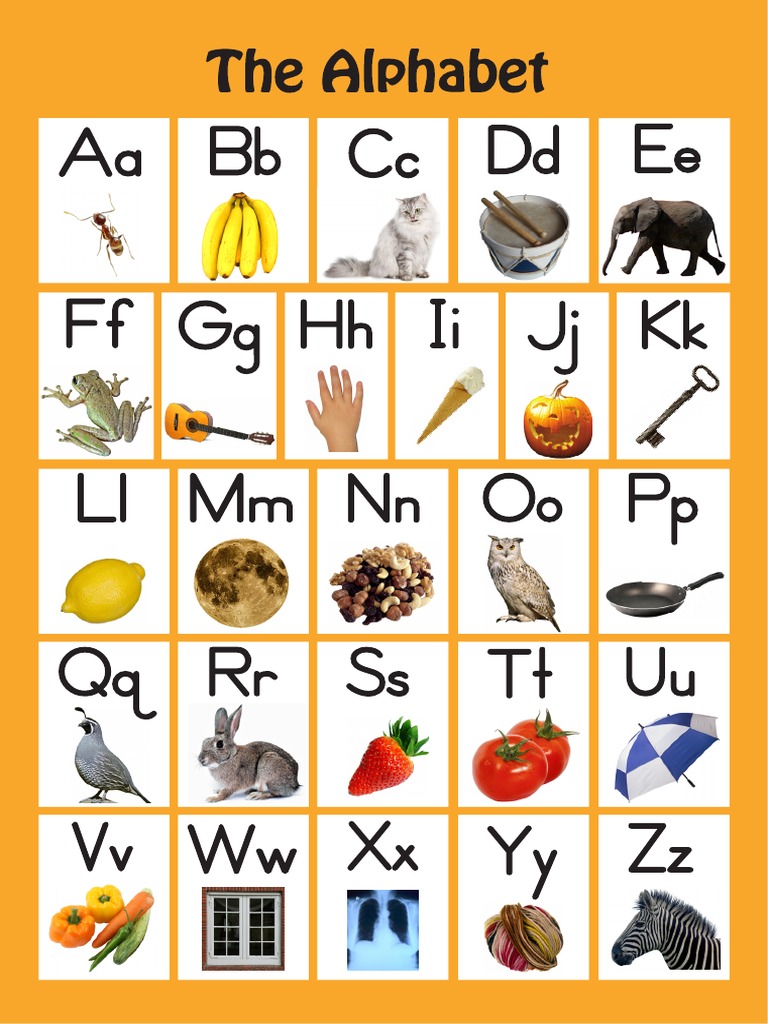 Alphabet Chart PDF | PDF