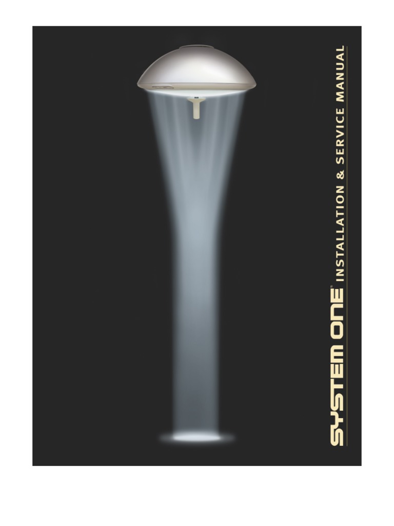 System One Surgical Lighting Manual | PDF | Electrical Connector | Screw