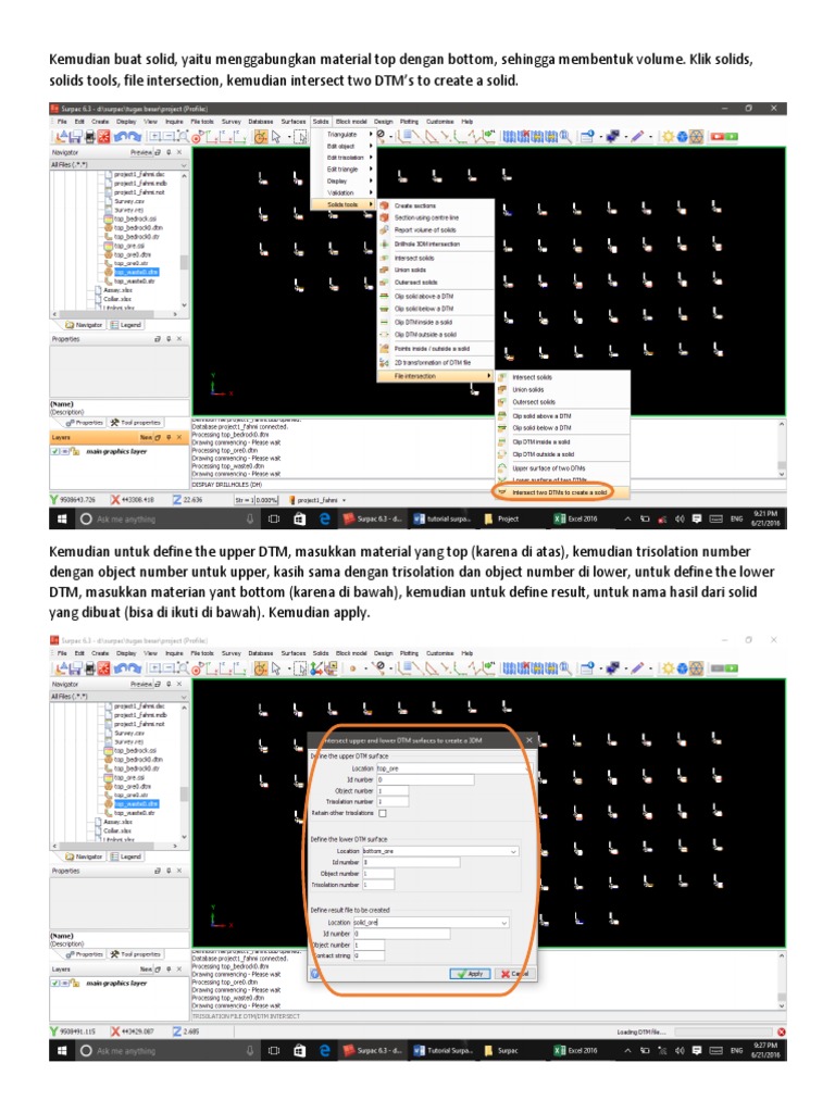 Tutorial Surpac 2 | PDF