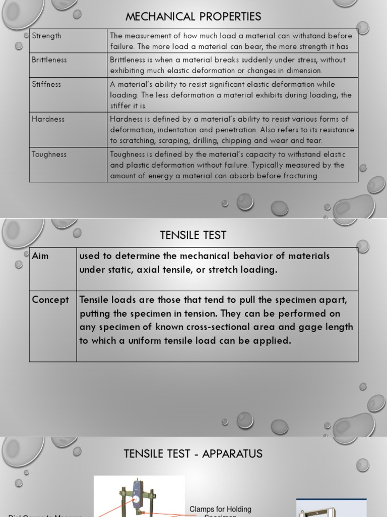 Mechanical Testing | PDF | Ultimate Tensile Strength | Strength Of ...