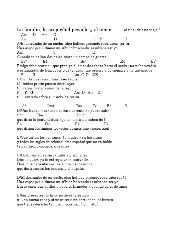 La Familia La Propiedad Privada y El Amor | PDF