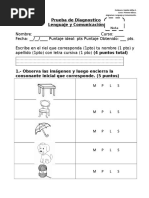 Evaluación de Diagnostico Lenguaje Segundo Año Básico | PDF
