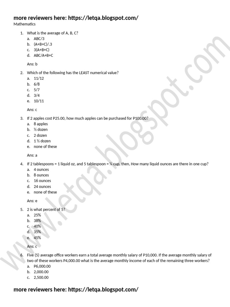 Mathematics | PDF | Odds | Numbers