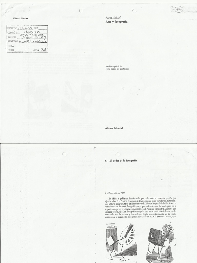 Aaron Scharf Arte y Fotografia PDF | PDF