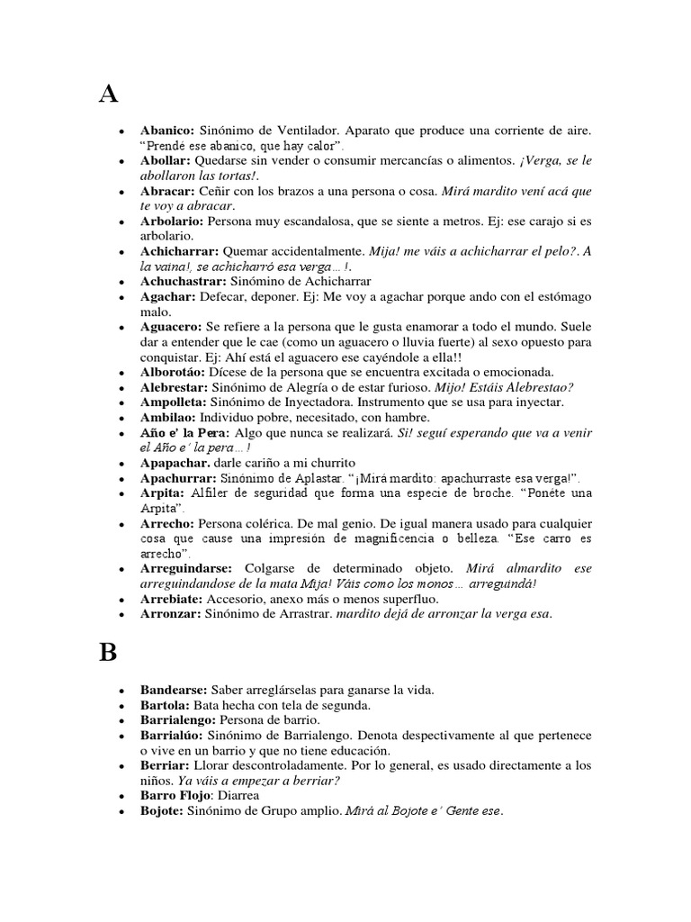 Diccionario Maracucho | PDF | Alimentos | Bebidas