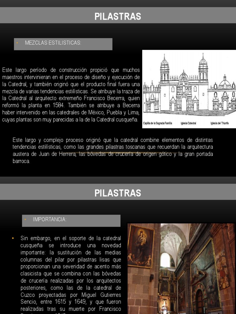 PILASTRAS | PDF | Diseño arquitectonico | Arquitectura