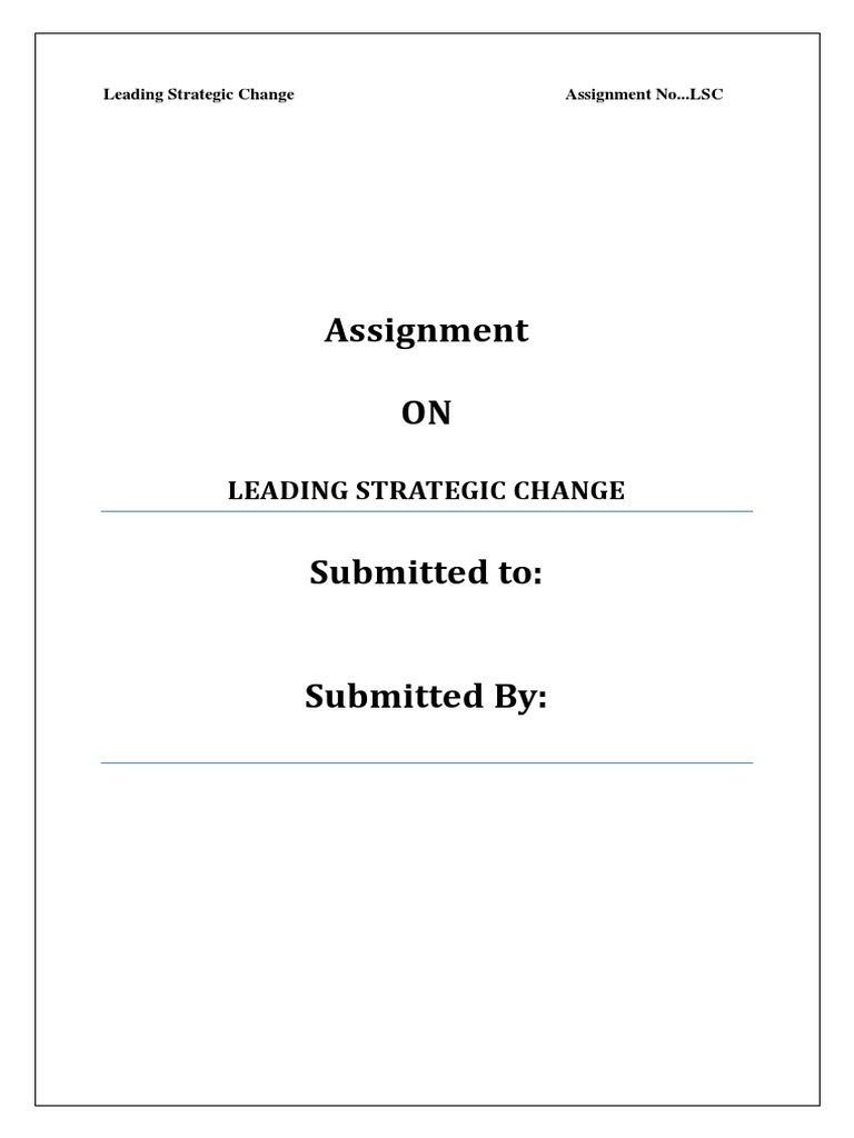 Leading Strategic Change | PDF | Strategic Management | Leadership