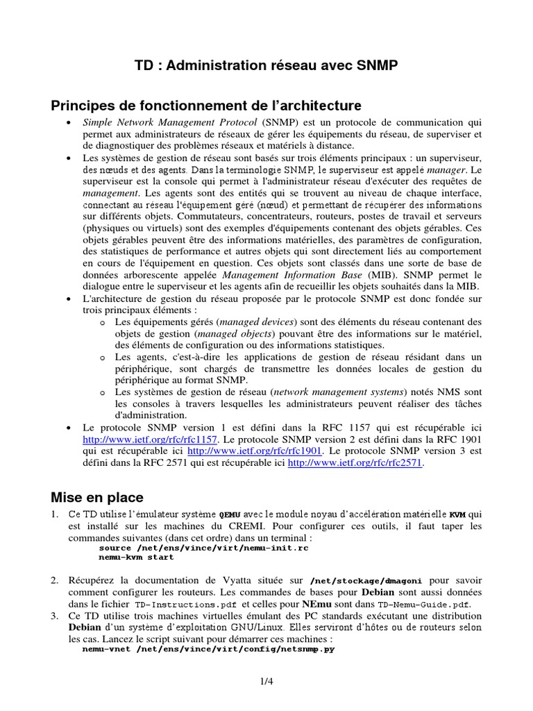 TD SNMP PDF | PDF | Business