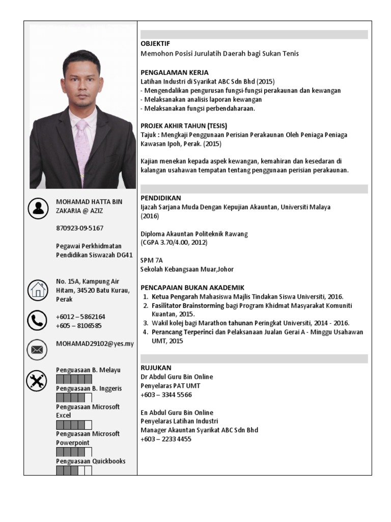 Contoh Resume Terbaik | PDF