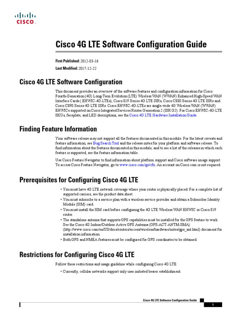 IR829 COnfig Guide | PDF | Lte (Telecommunication) | 4 G