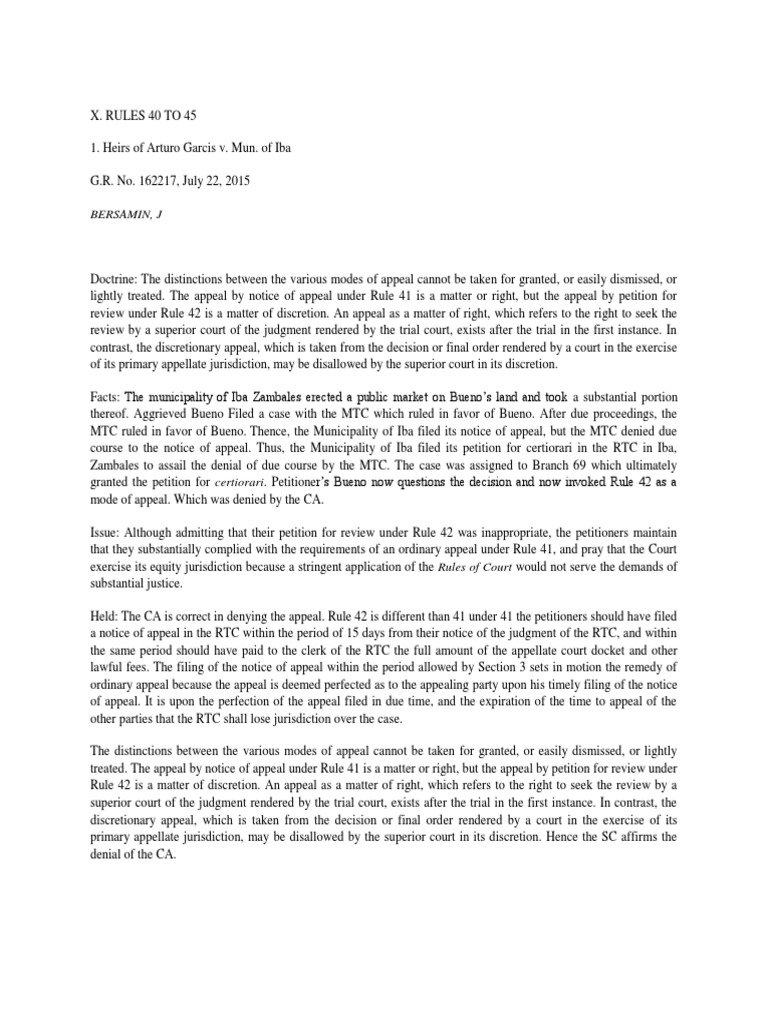 Civpro Cases | PDF | Certiorari | Judgment (Law)