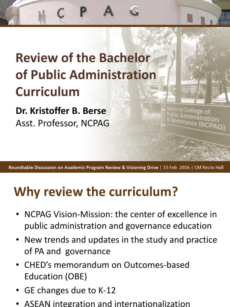 Review of BPA Curriculum Updates | PDF | Curriculum | Teaching