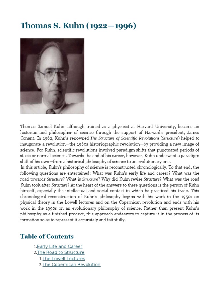 Thomas S. Kuhn | PDF | Heliocentrism | Science