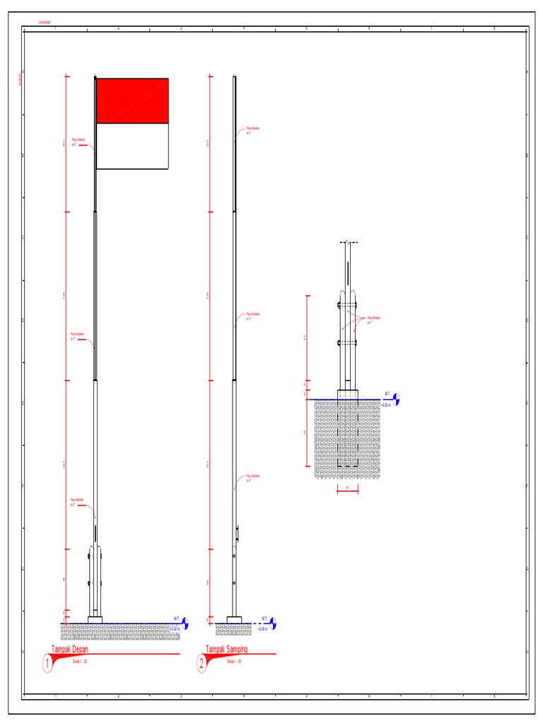 Tiang Bendera PDF | PDF