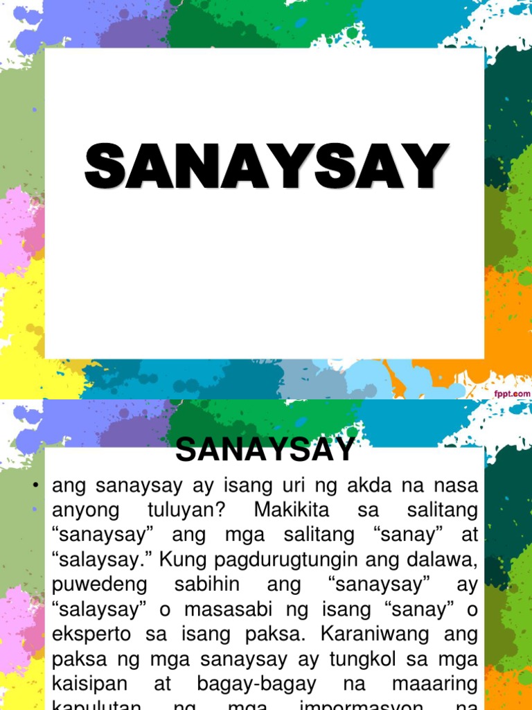 SANAYSAY | PDF