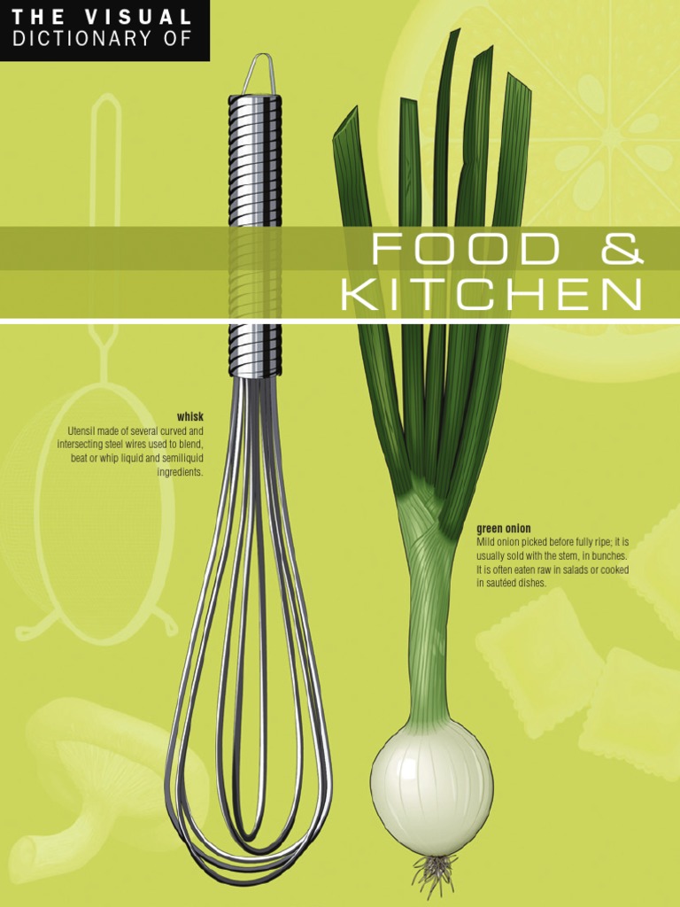 Visual Dictionary of Food & Kitchen PDF | PDF | Restaurants | Tableware
