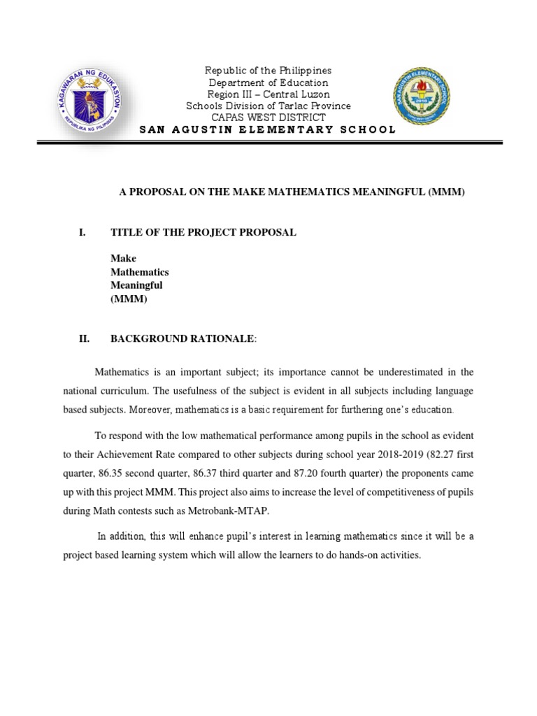 Project MMM | PDF | Project Based Learning | Pedagogy