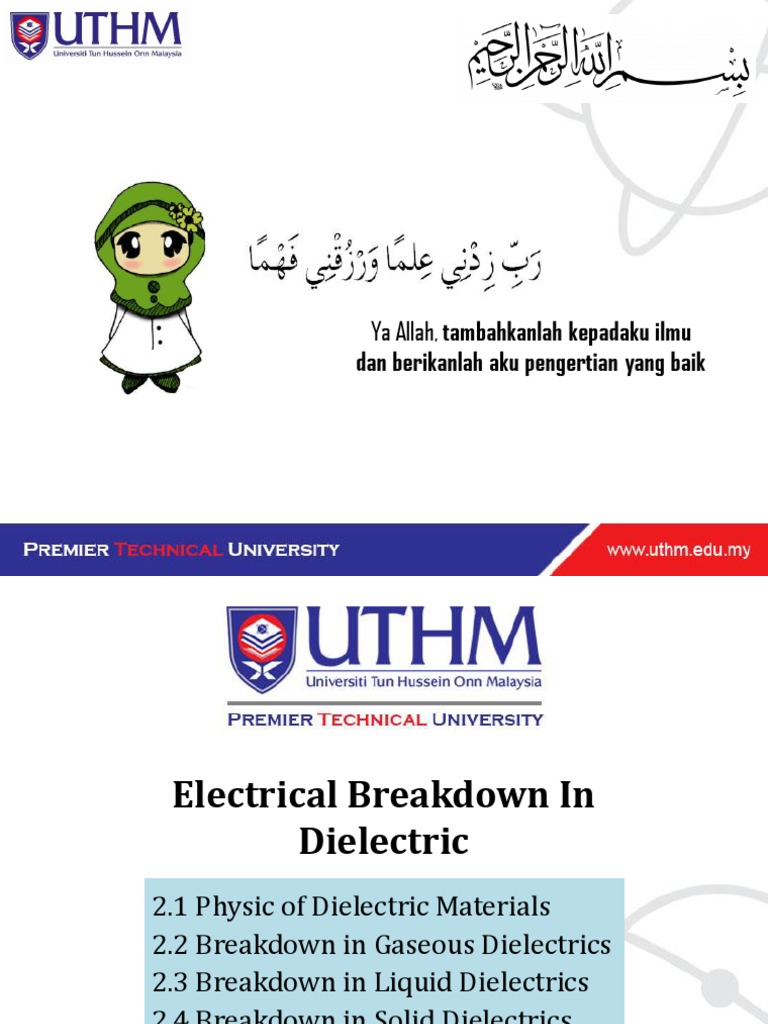 (BEF45203) Chapter 2 - Electrical Breakdown in Dielectric | Download Free PDF | Electrical ...