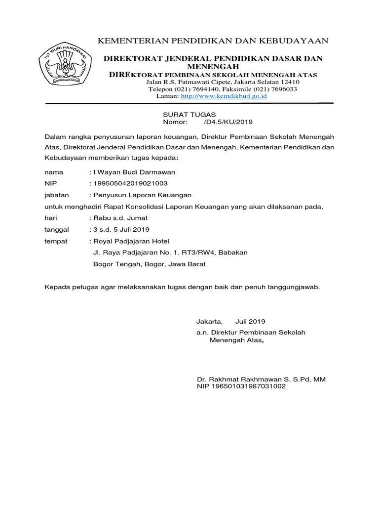 I Wayan Budi Darmawan - Kelas A15 - Tata Naskah Dinas | PDF