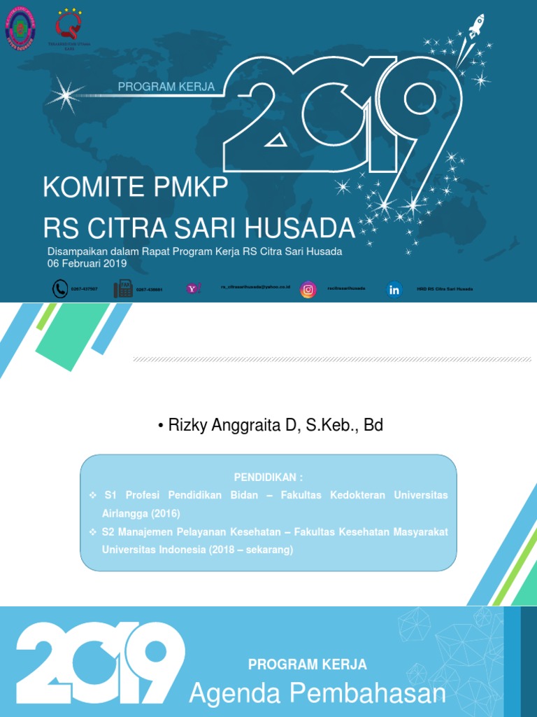 Program Kerja Komite PMKP RS Citra Sari Husada 2019 | PDF