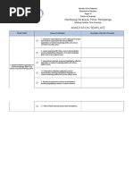 Annotation Template For Master Teacher I | PDF | Educational Assessment ...