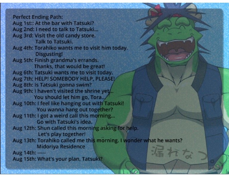 Morenatsu Revisited Tatsuki Perfect Ending | PDF