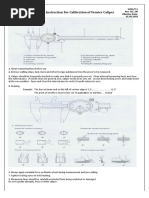 Vernier Caliper Calibration Procedure | PDF