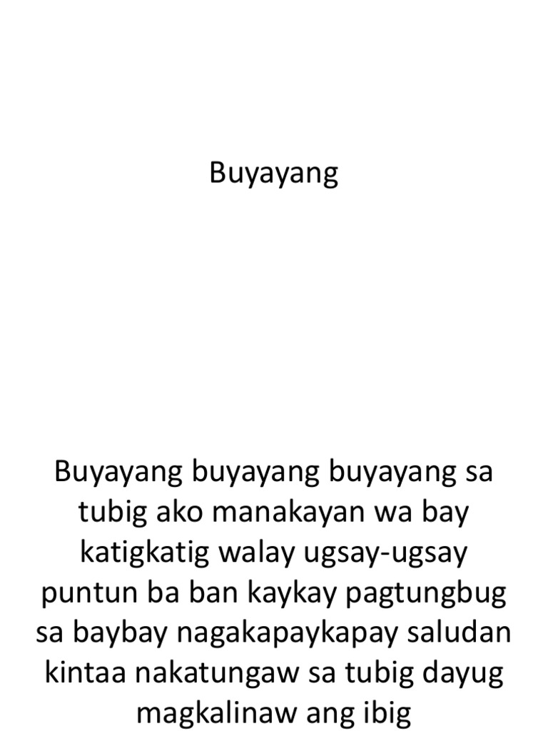 Buyayang | PDF