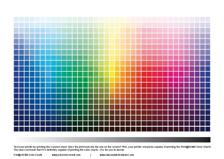 Print Color Charts-Test-Sheet Web PDF | PDF