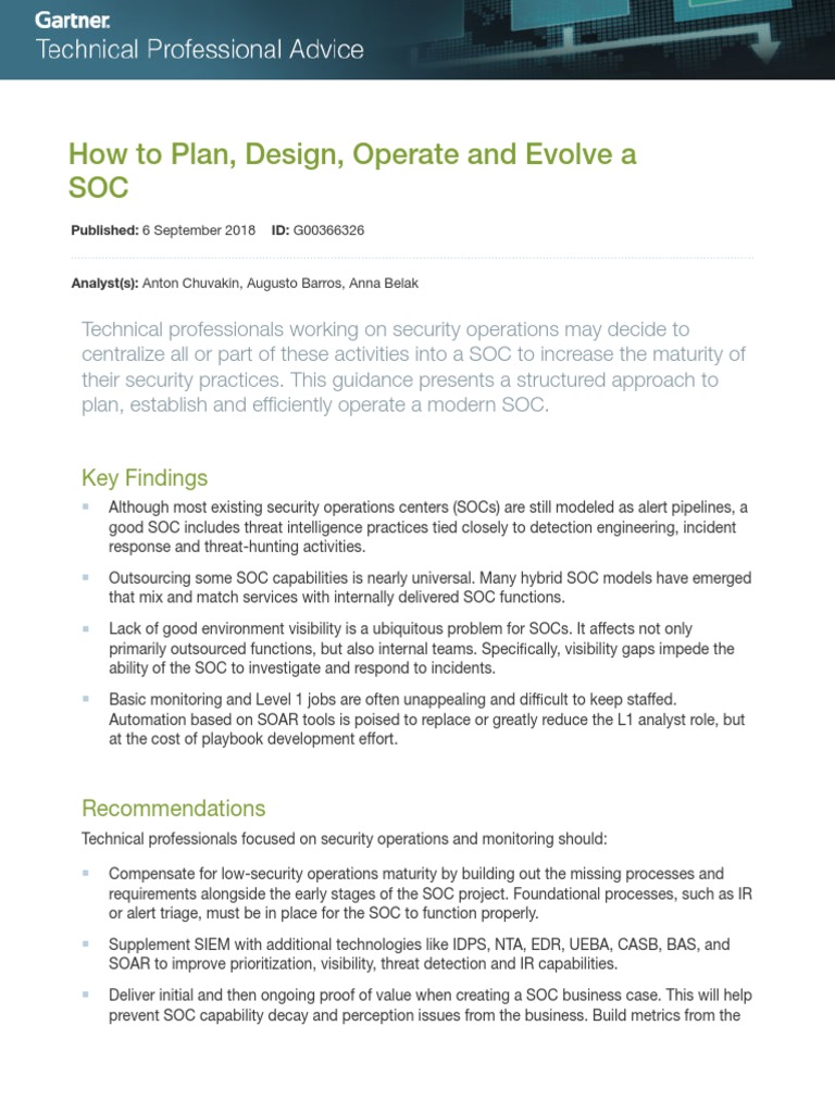 Designing SOC | PDF | Computer Security | Security
