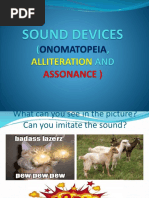 Gr6 Alliteration, Assonance, Onomatopoeia, Consonance Worksheet | PDF