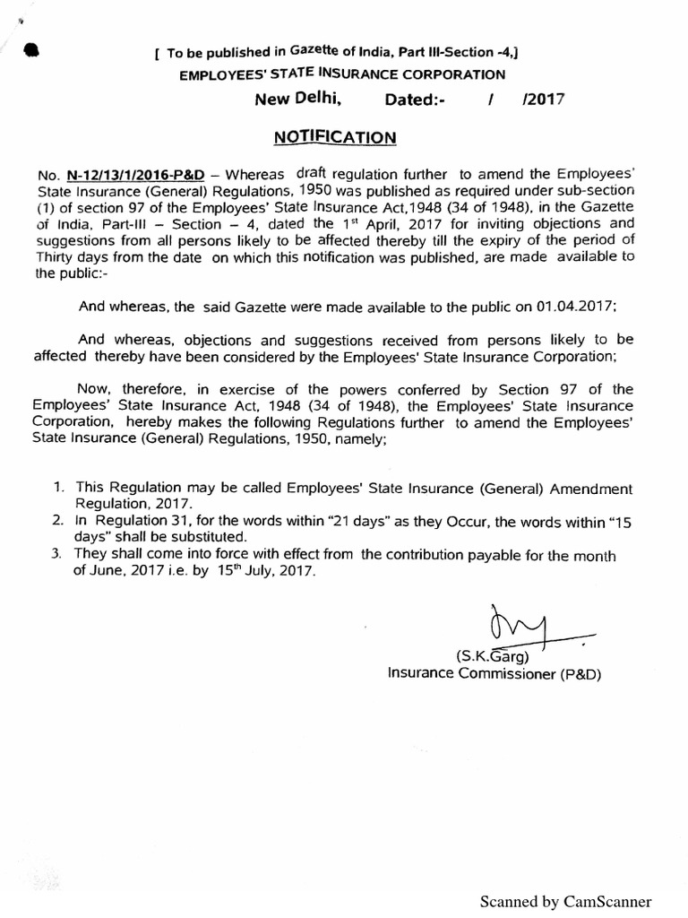 Esic Circular | PDF