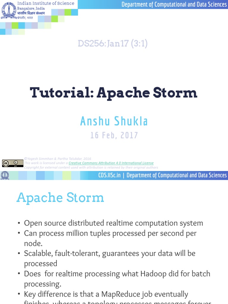 Apache Storm Tutorial | PDF | Parallel Computing | Computer Programming