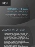 Data Privacy Act of 2012 | PDF | Information | Privacy