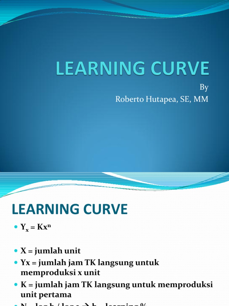 Learning Curve | PDF