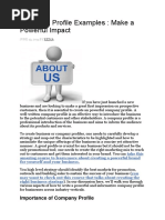 Comprehensive Company Profile Template | PDF