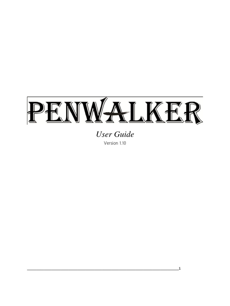 PenWalker UserGuide | PDF | Icon (Computing) | Digital Technology