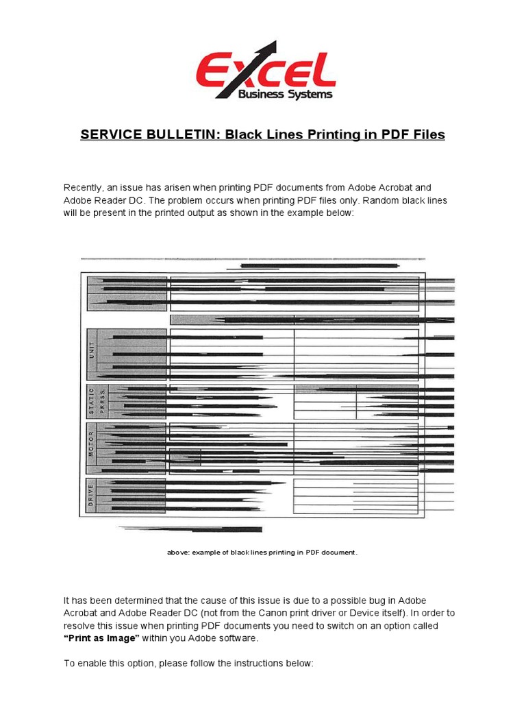 Random Black Lines When Printing PDF Documents PDF | PDF | Application ...