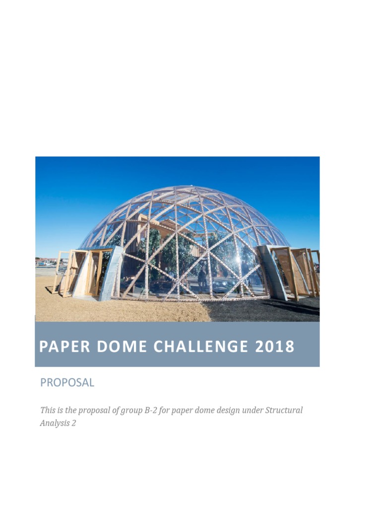 Paper Dome Challenge 2018 - FInal | PDF | Dome | Truss