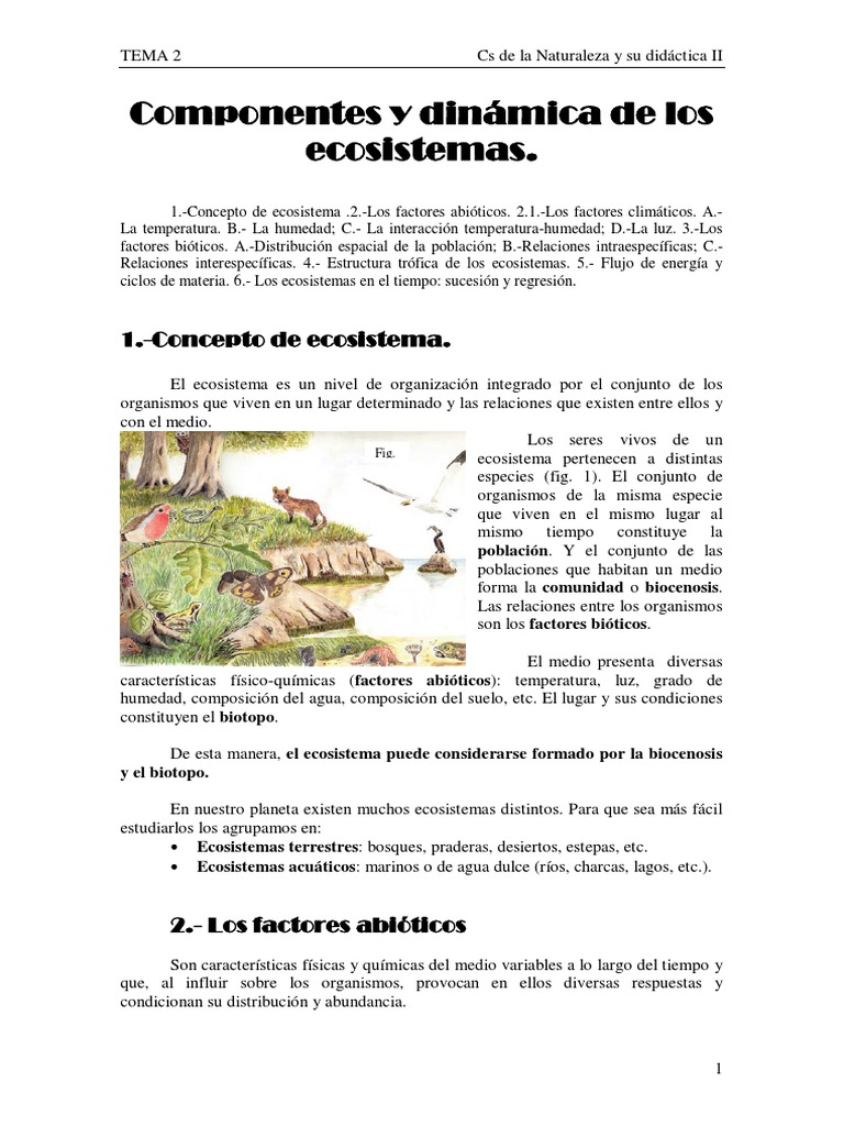 Tema 2. Ecosistemas | PDF | Ecosistema | Clima